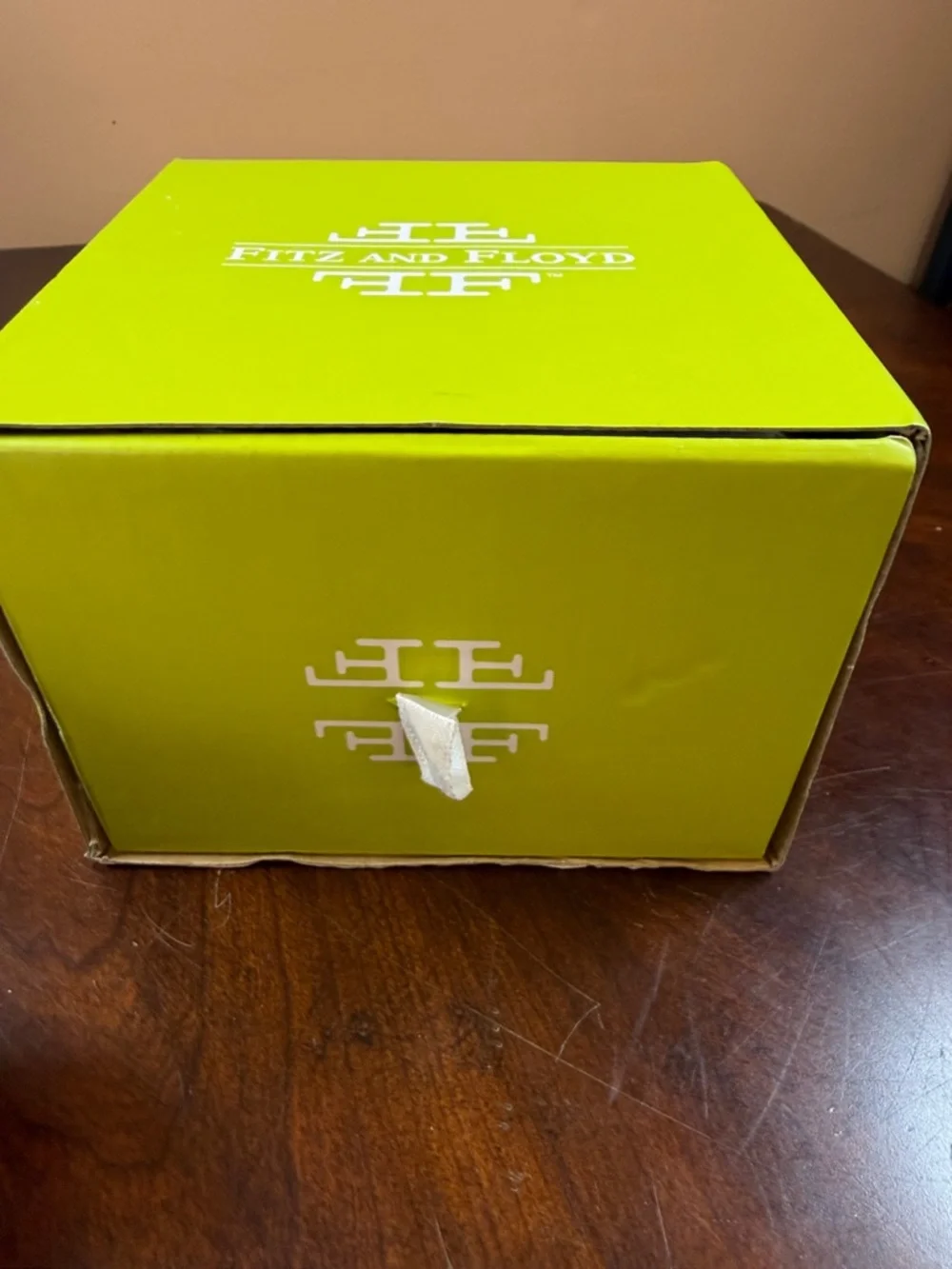 Fitz and Floyd | Accents | Fitz And Floyd Neon Green Logo Box | Poshmark